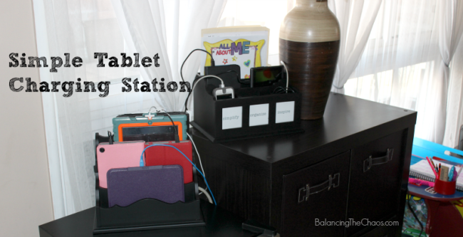 DIY: Simple Tablet Charging Station - Balancing The Chaos