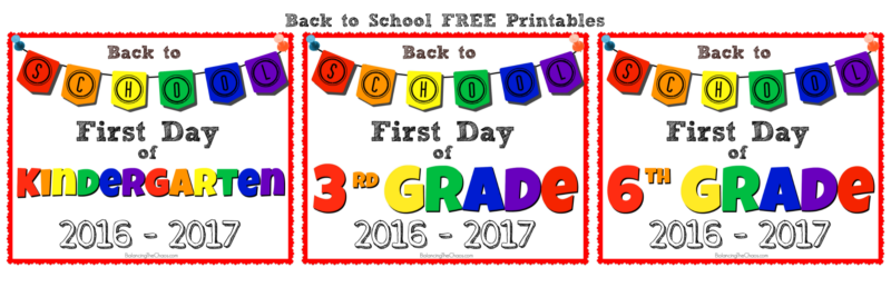FREE PRINTABLE: Back to School Photo Signs - Balancing The Chaos