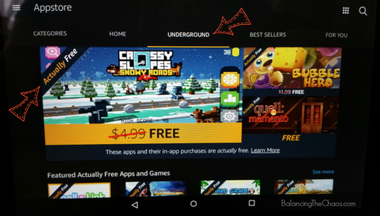 Apps and Games Actually FREE! from Amazon Underground - Balancing The Chaos