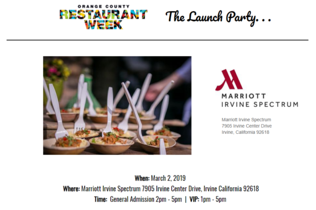 Orange County Restaurant Week is Coming - Balancing The Chaos