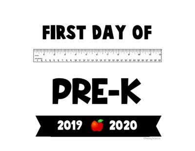 FREE PRINTABLE: 2019 - 2020 First Day of School Signs - Balancing The Chaos