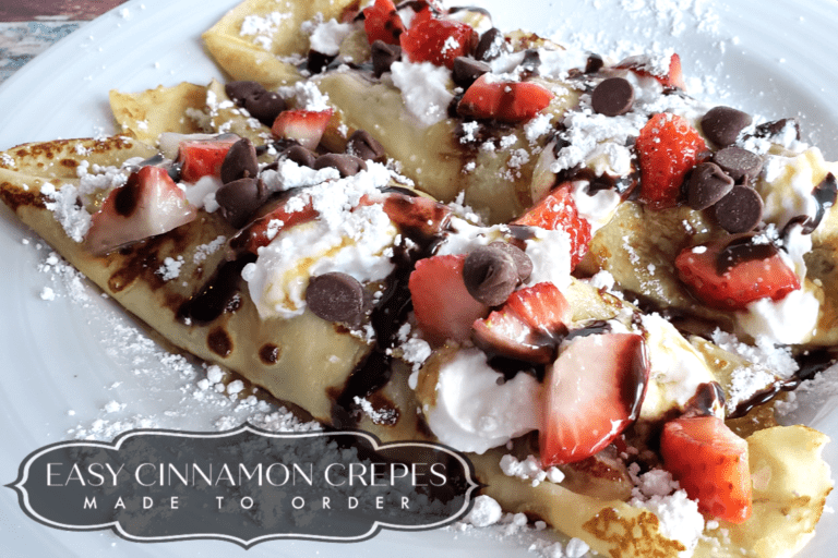 RECIPE: Easy Cinnamon Crepes Made To Order - Balancing The Chaos