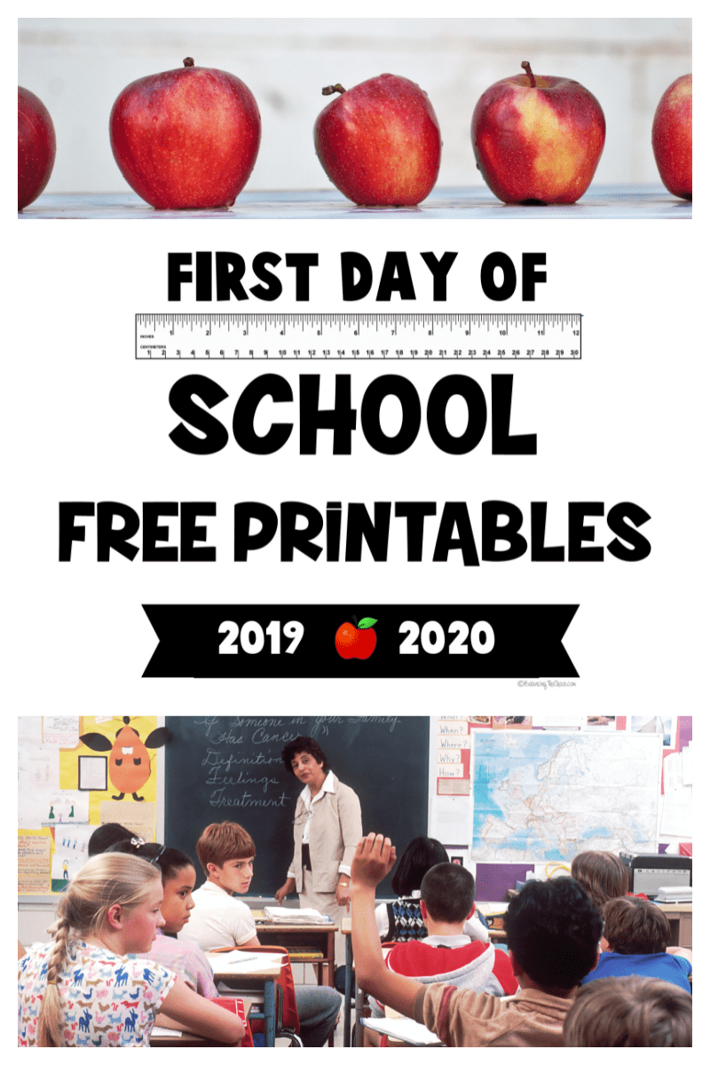 FREE PRINTABLE: 2021-2022 Back To School Signs - Balancing The Chaos