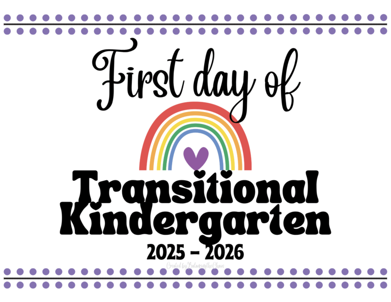 FREE PRINTABLE: 2025-2026 First Day of School Signs - Balancing The Chaos